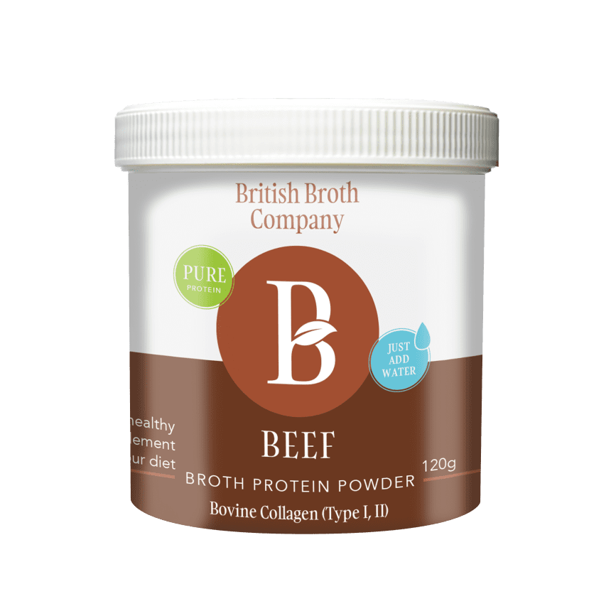 Dehydrated Beef Broth | 120g pot | Free Scoop | Easy To Use