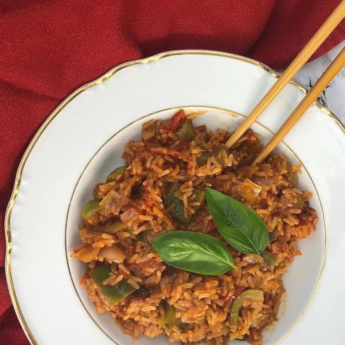 Tomato & oregano fried rice | British Broth Company